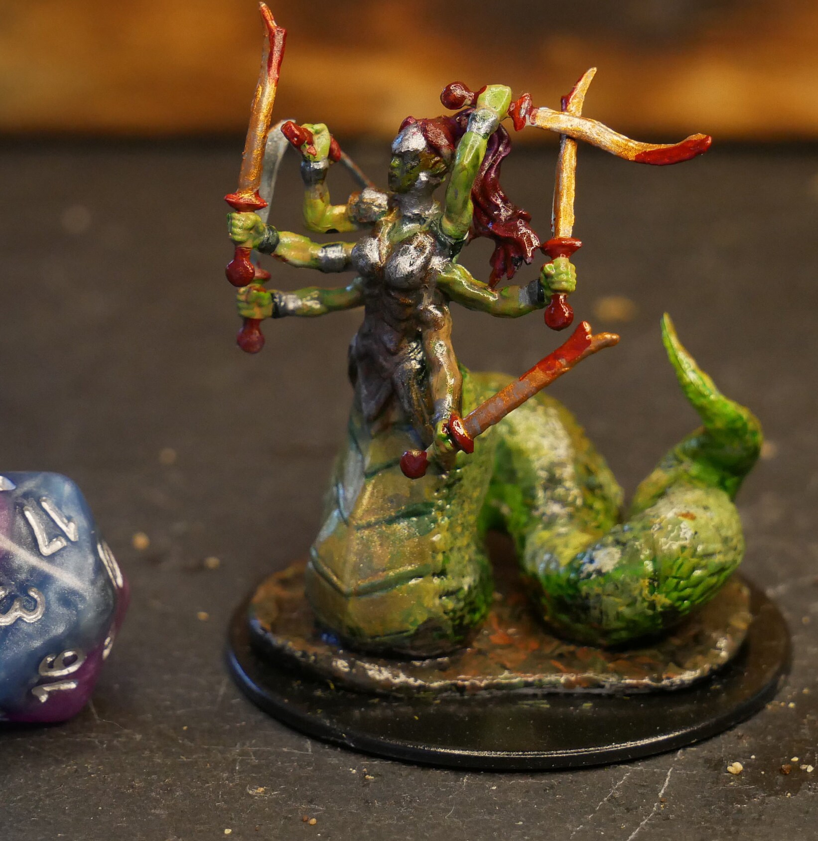 Custom-painted breath-taking giant snake - constrictor Miniature ...