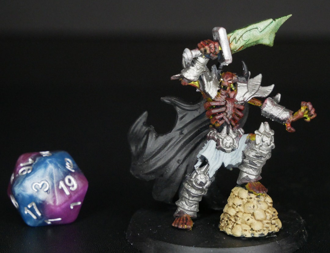 Hand Painted Demon Warrior Miniature | TTRPG | RPG | DND - Etsy