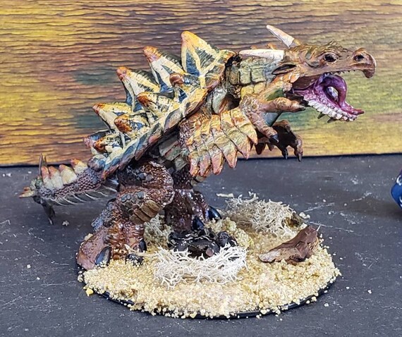 Custom-painted Radiated Dragon Turtle Miniature | TTRPG | Mini | DND ...