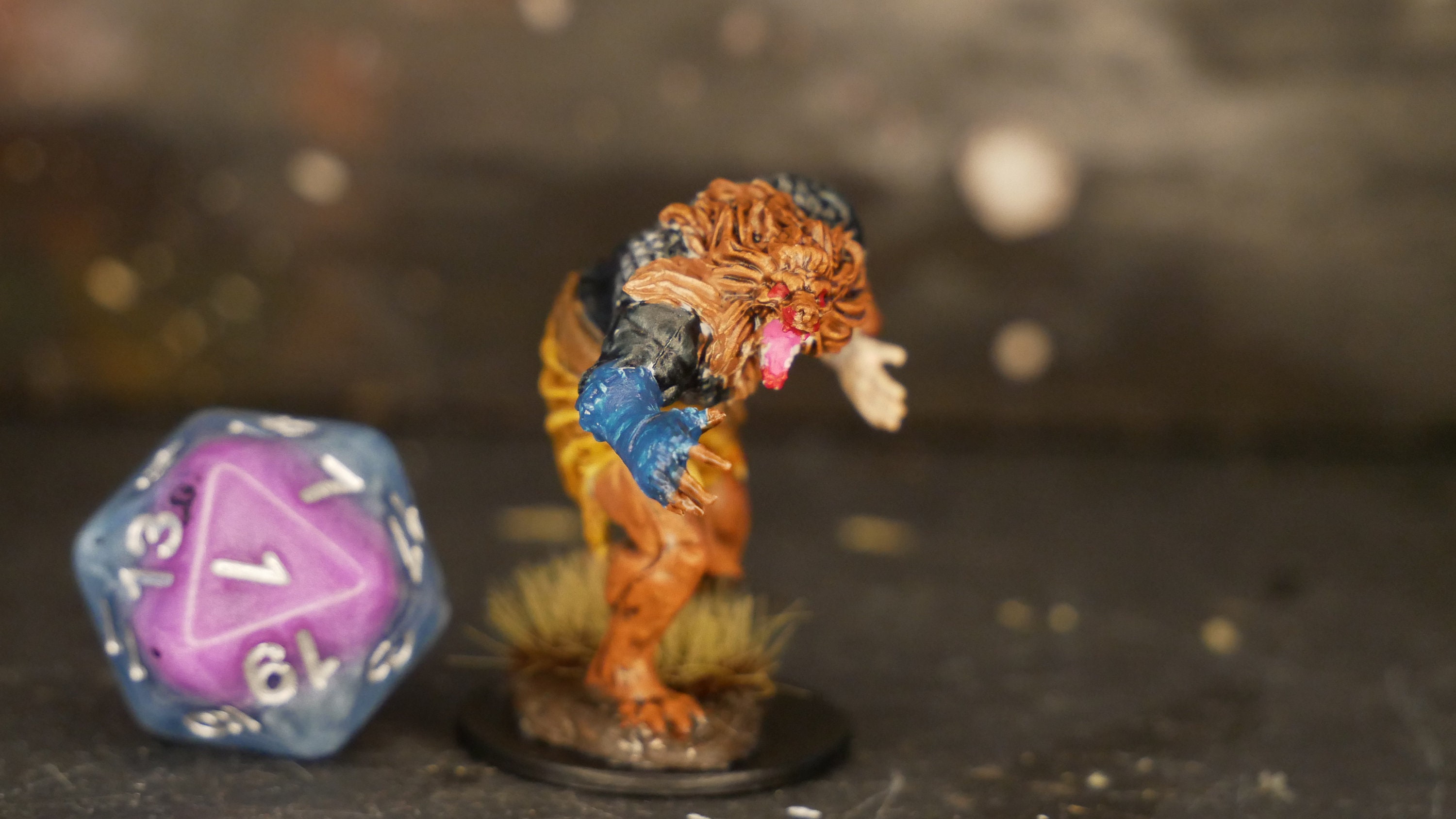 Hand painted ferocious Wererat lycanthrope miniature | TTRPG | RPG ...