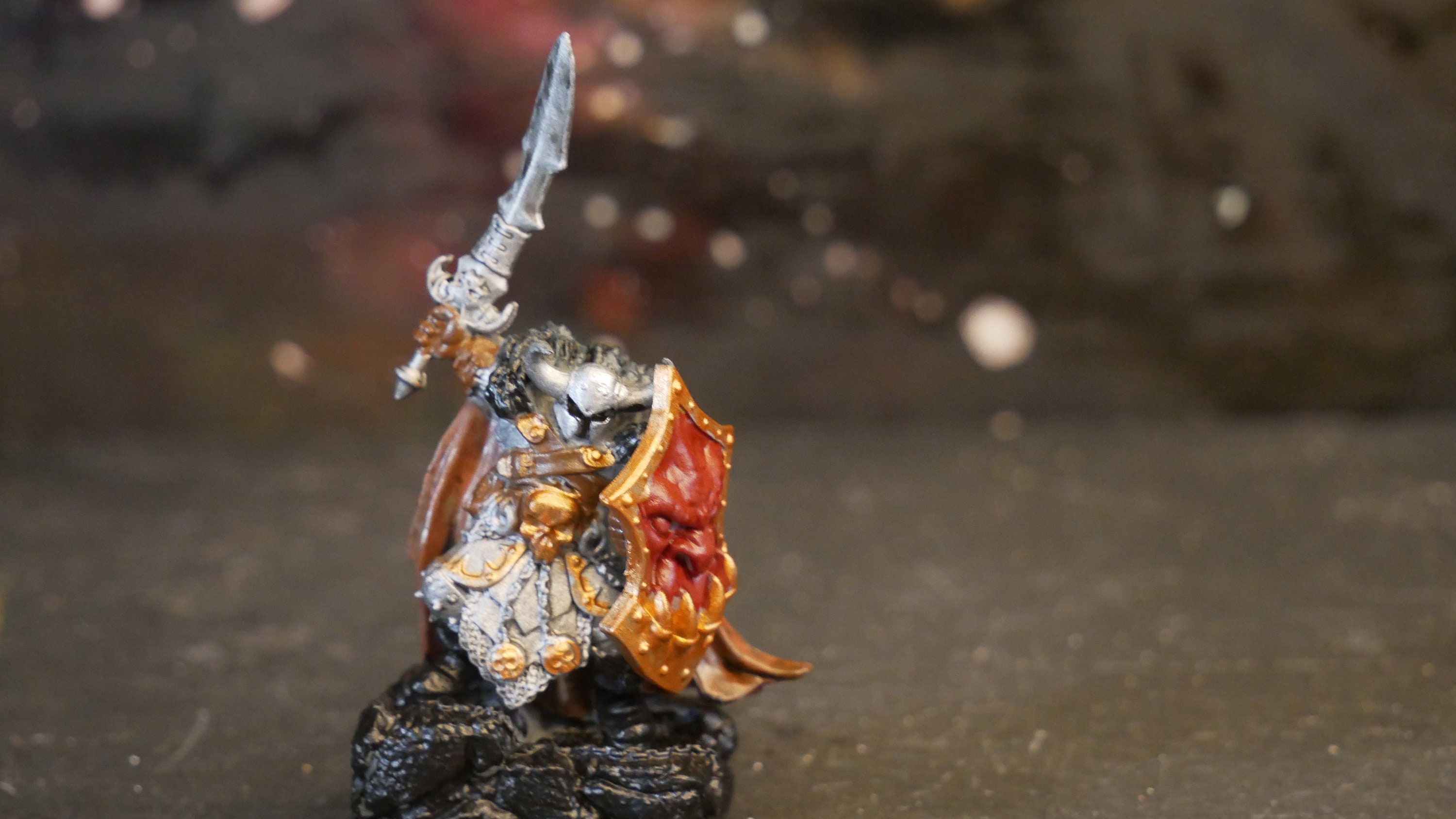 Custom-painted Deadly Dark Warrior Miniature | TTRPG | Mini | DND | RPG ...