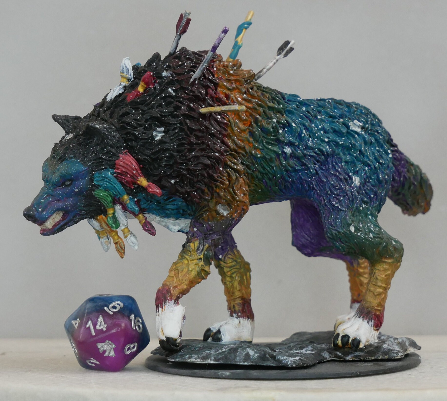 Hand painted Cosmo Wolf miniature | TTRPG | RPG | DND — Hawksmoor's ...
