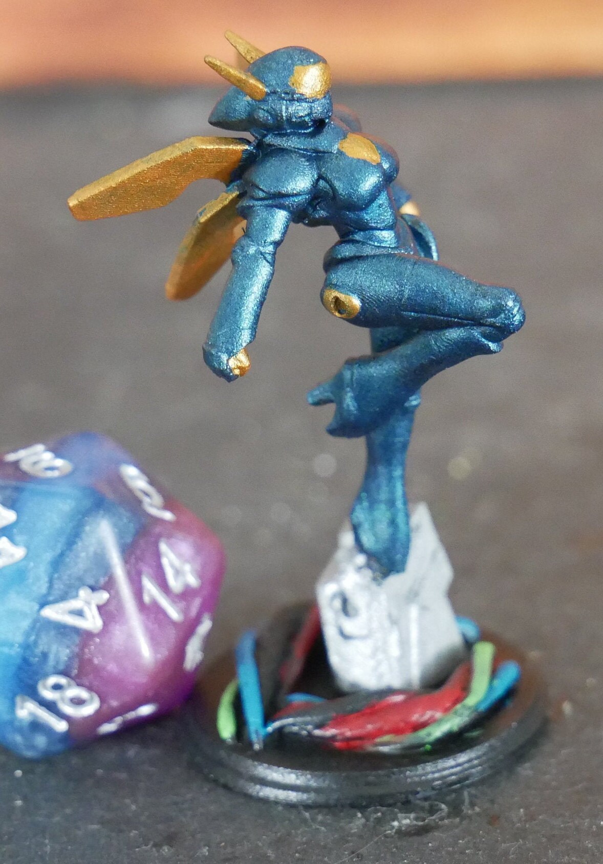 Custom-painted Deadly Dark Warrior Miniature | TTRPG | Mini | DND | RPG ...