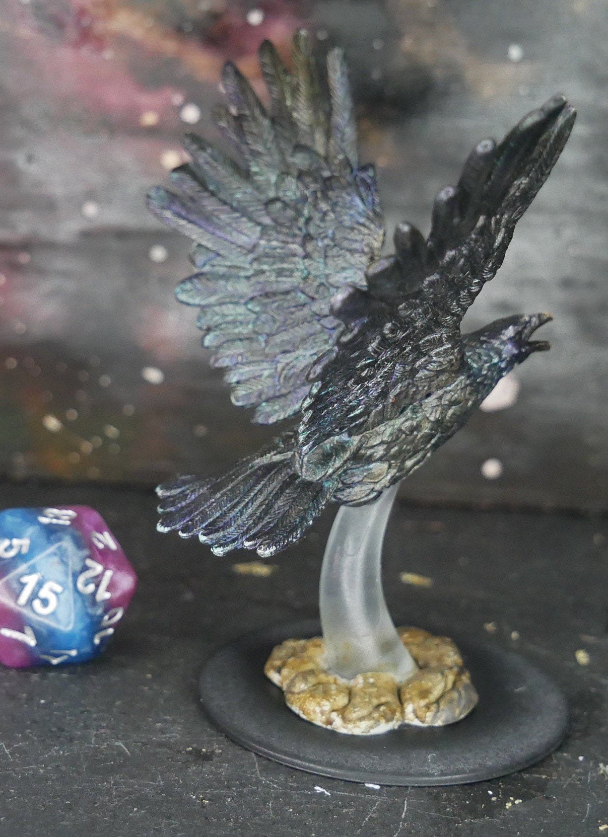 Custom-painted Giant Raven Miniature | TTRPG | Mini | DND | RPG ...