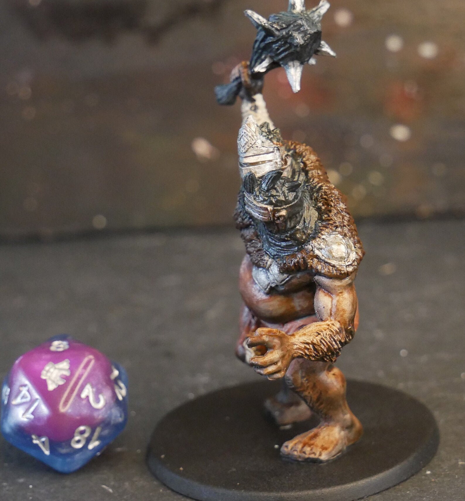 Hand-painted Warrior Ettin Miniature TTRPG Mini DND - Etsy