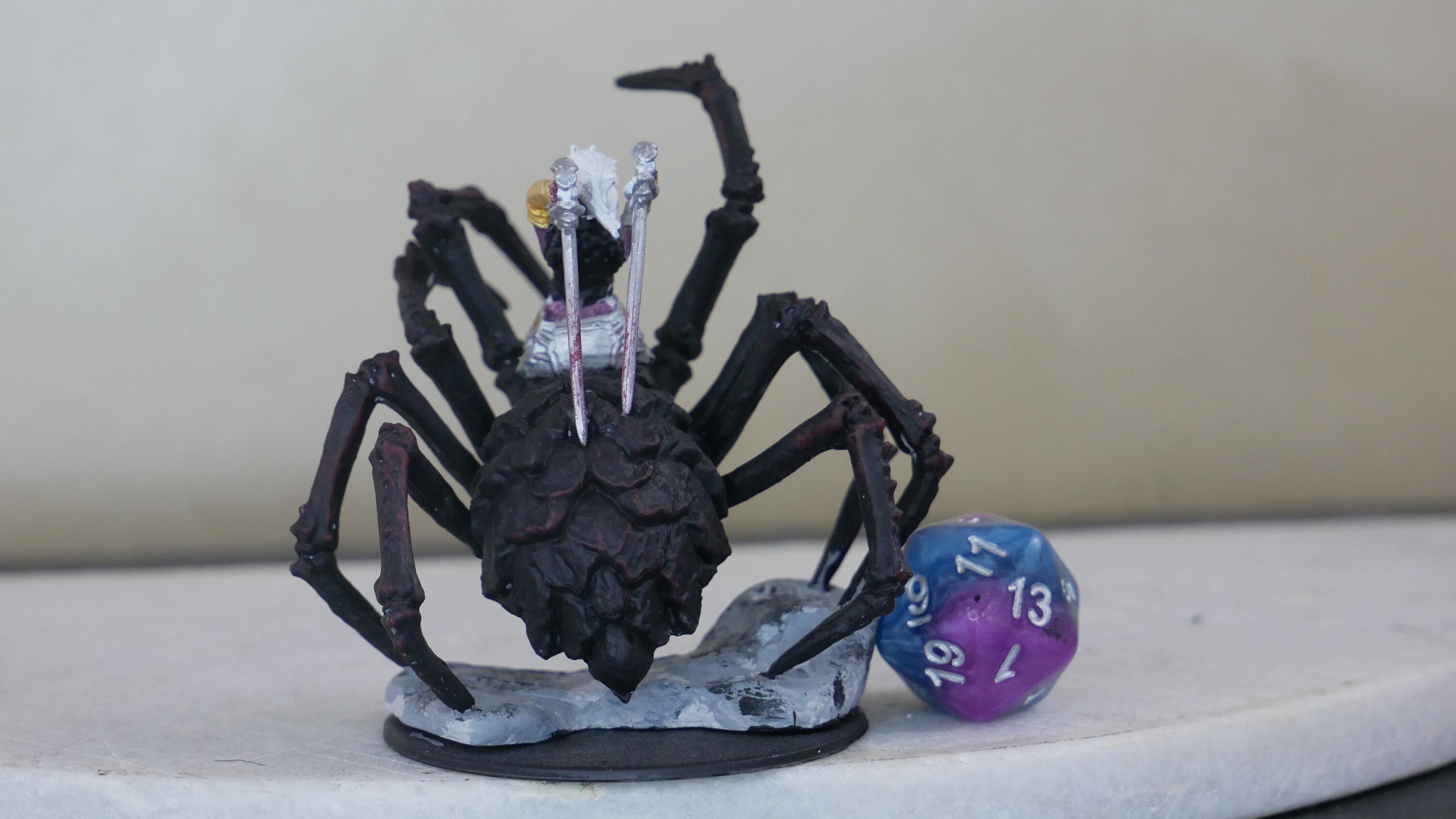 Hand-painted Drider (Accursed Drow) Warrior miniature — Hawksmoor's ...