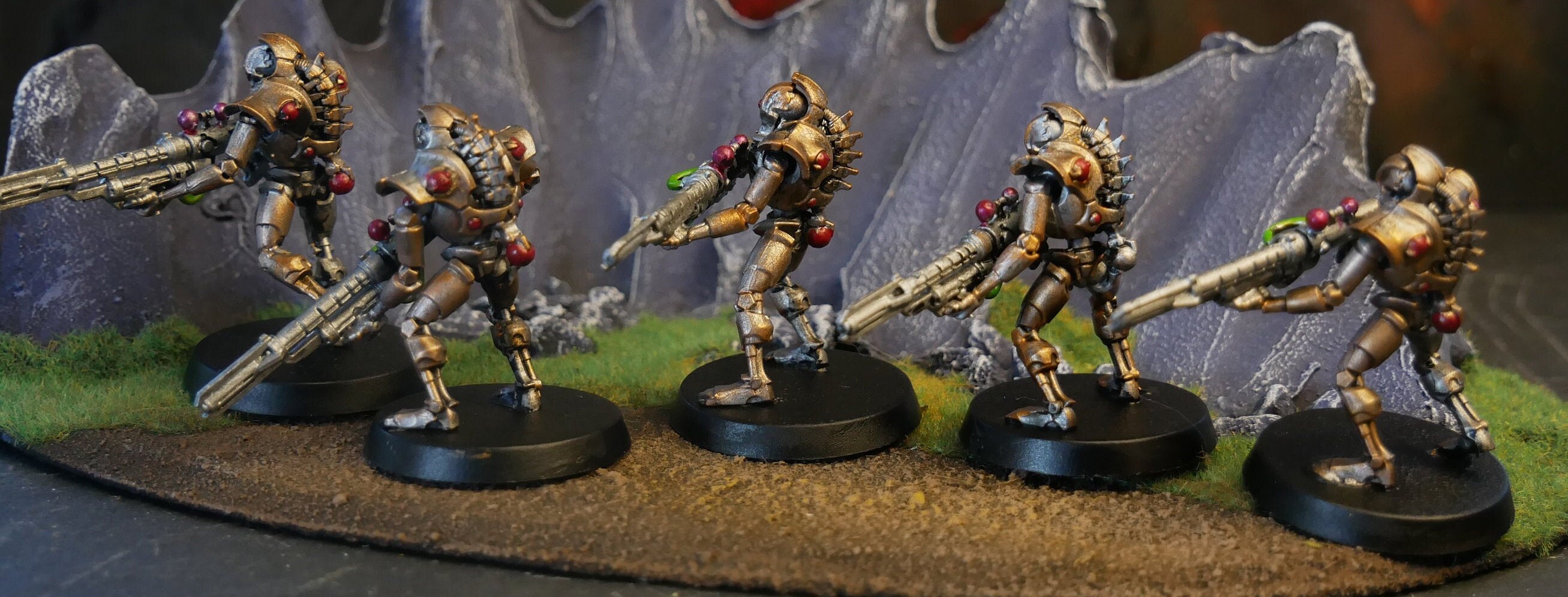 Custom-painted Necron Deathmarks Miniature | TTRPG | WH40K | Wargame ...