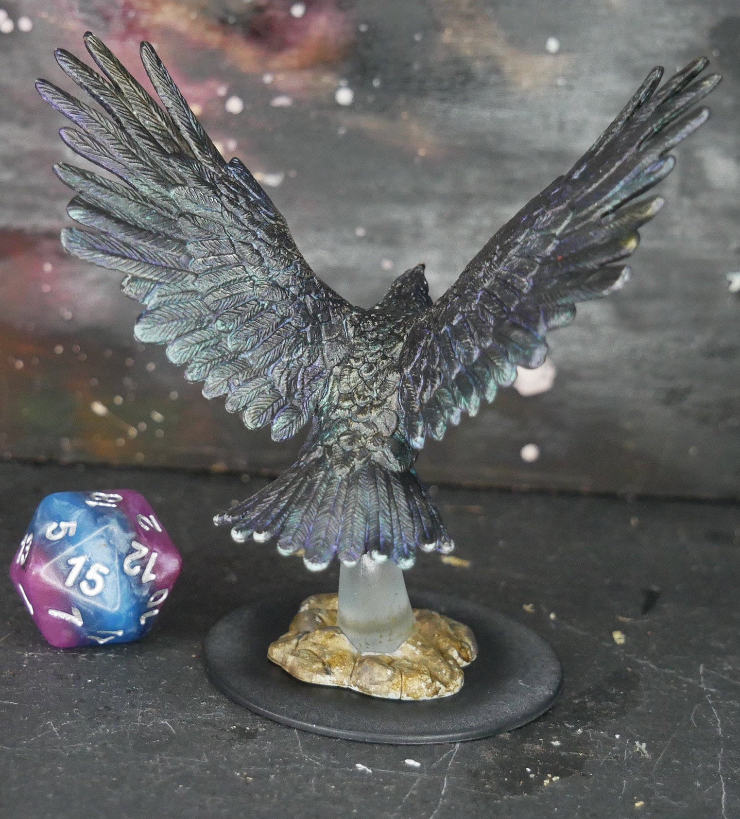 Custom-painted Giant Raven Miniature | TTRPG | Mini | DND | RPG ...