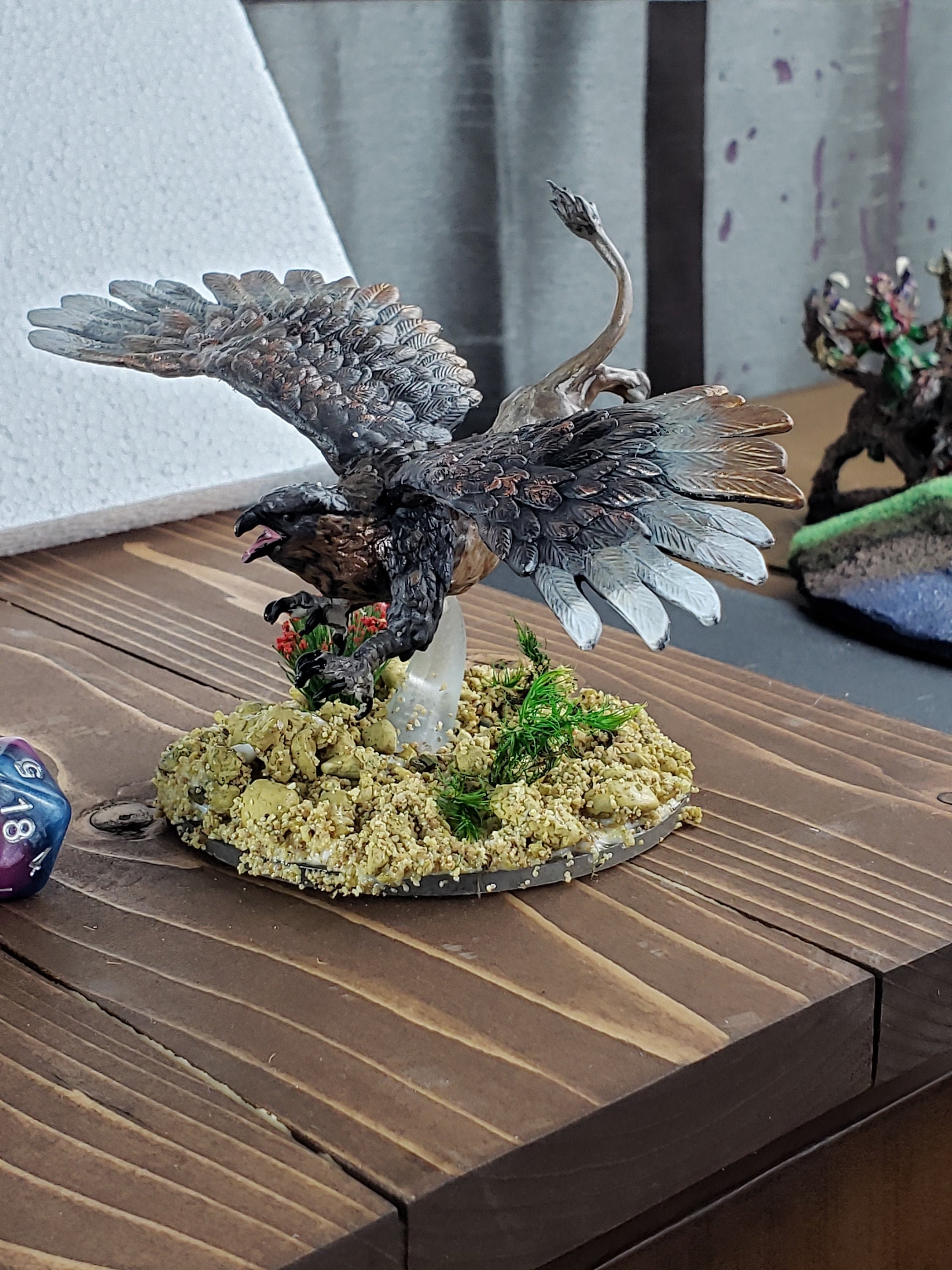 Custom-painted medium brown griffin Miniature | TTRPG | Mini | DND ...