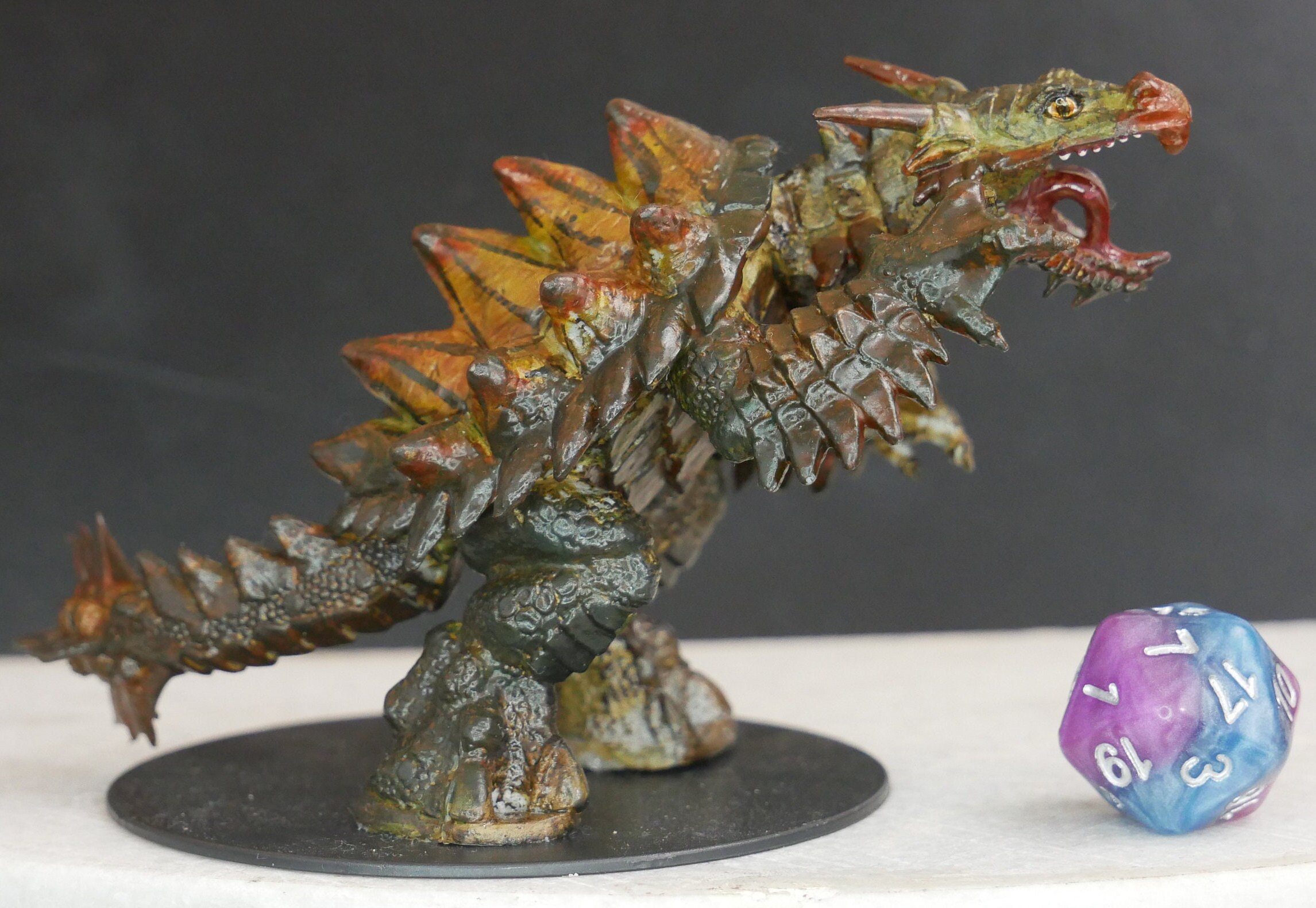 Custom-painted Radiated Dragon Turtle Miniature | TTRPG | Mini | DND ...