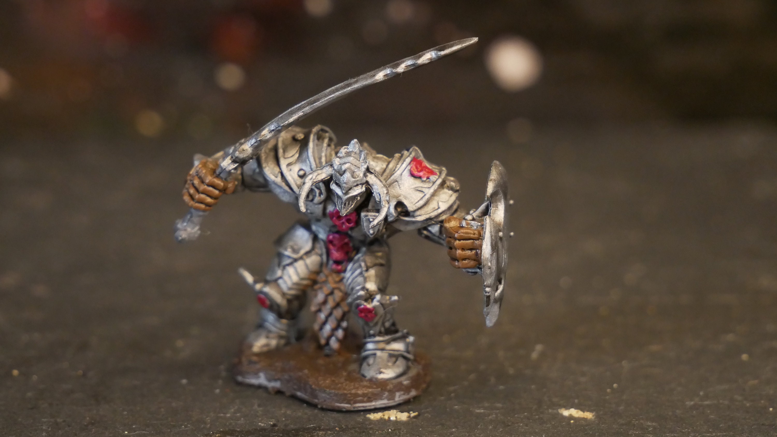 Custom-painted Deadly Dark Warrior Miniature | TTRPG | Mini | DND | RPG ...