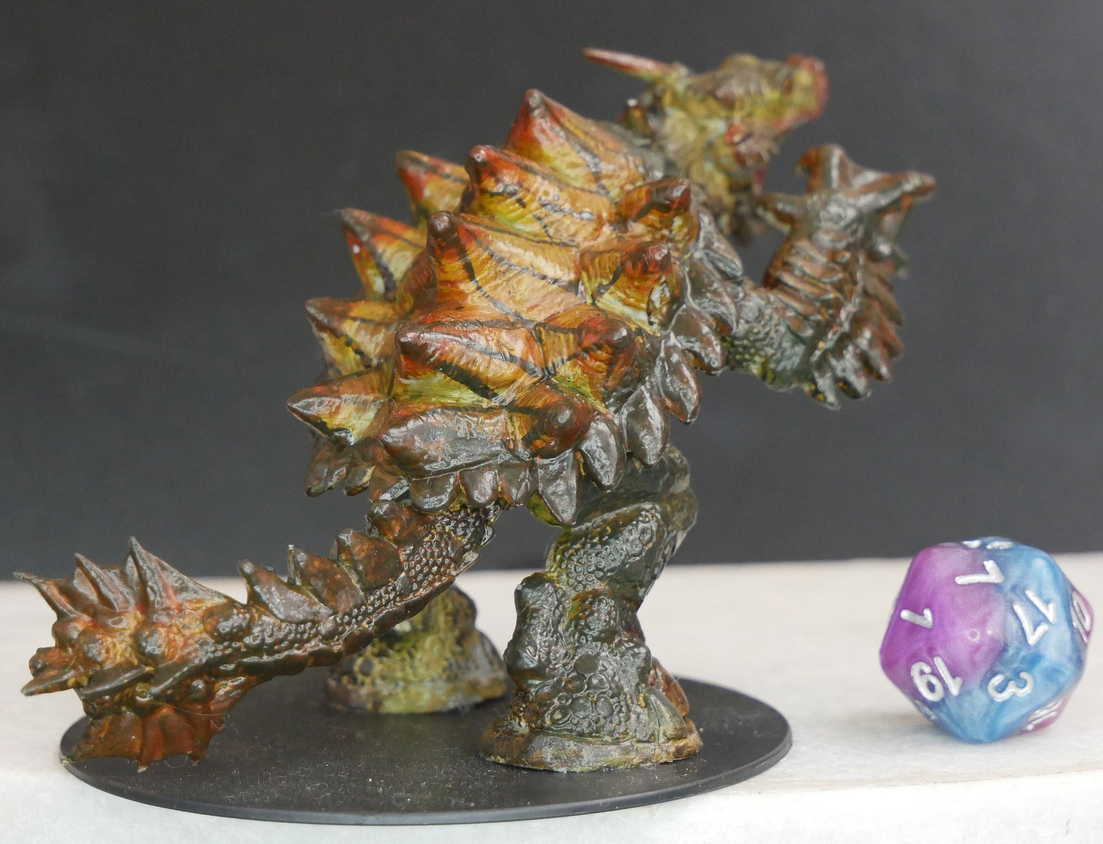 Custom-painted Radiated Dragon Turtle Miniature | TTRPG | Mini | DND ...