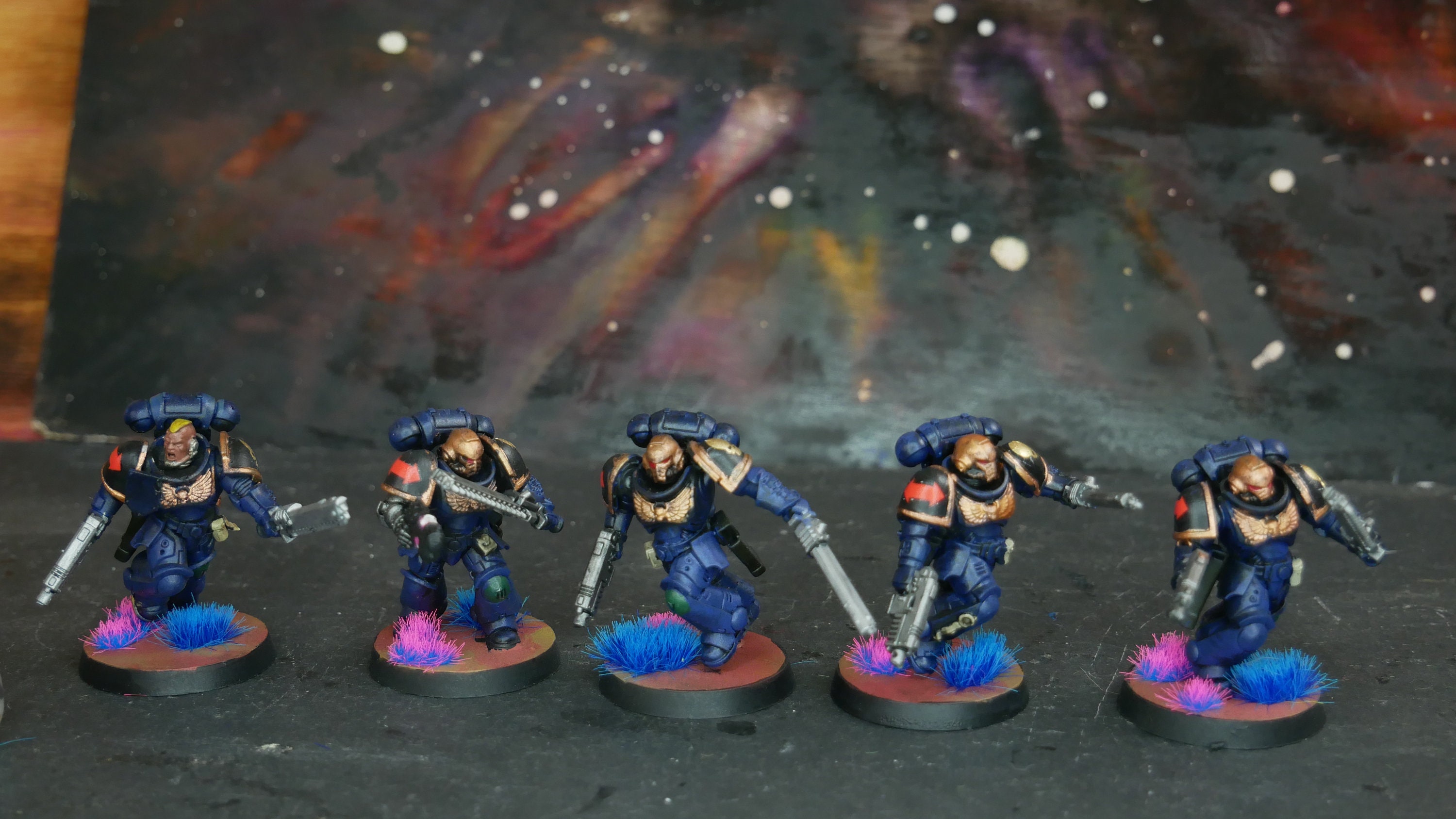 Custom Painted Primaris Space Marine Combat Patrol (Custom Chapter ...