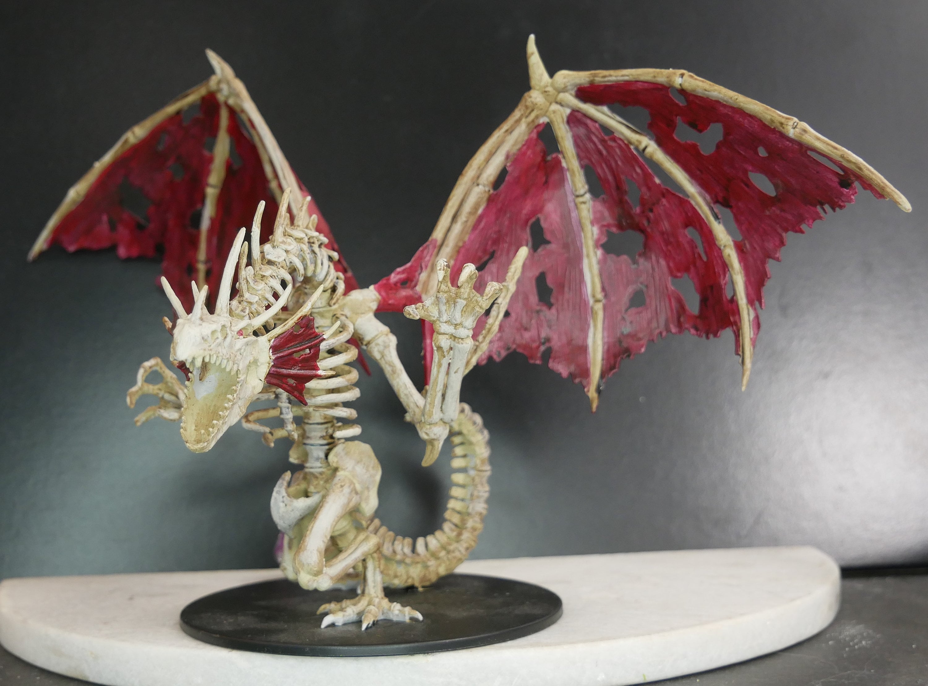 Custom-painted Everlasting Red Dracolich Miniature | TTRPG | Mini | DND ...