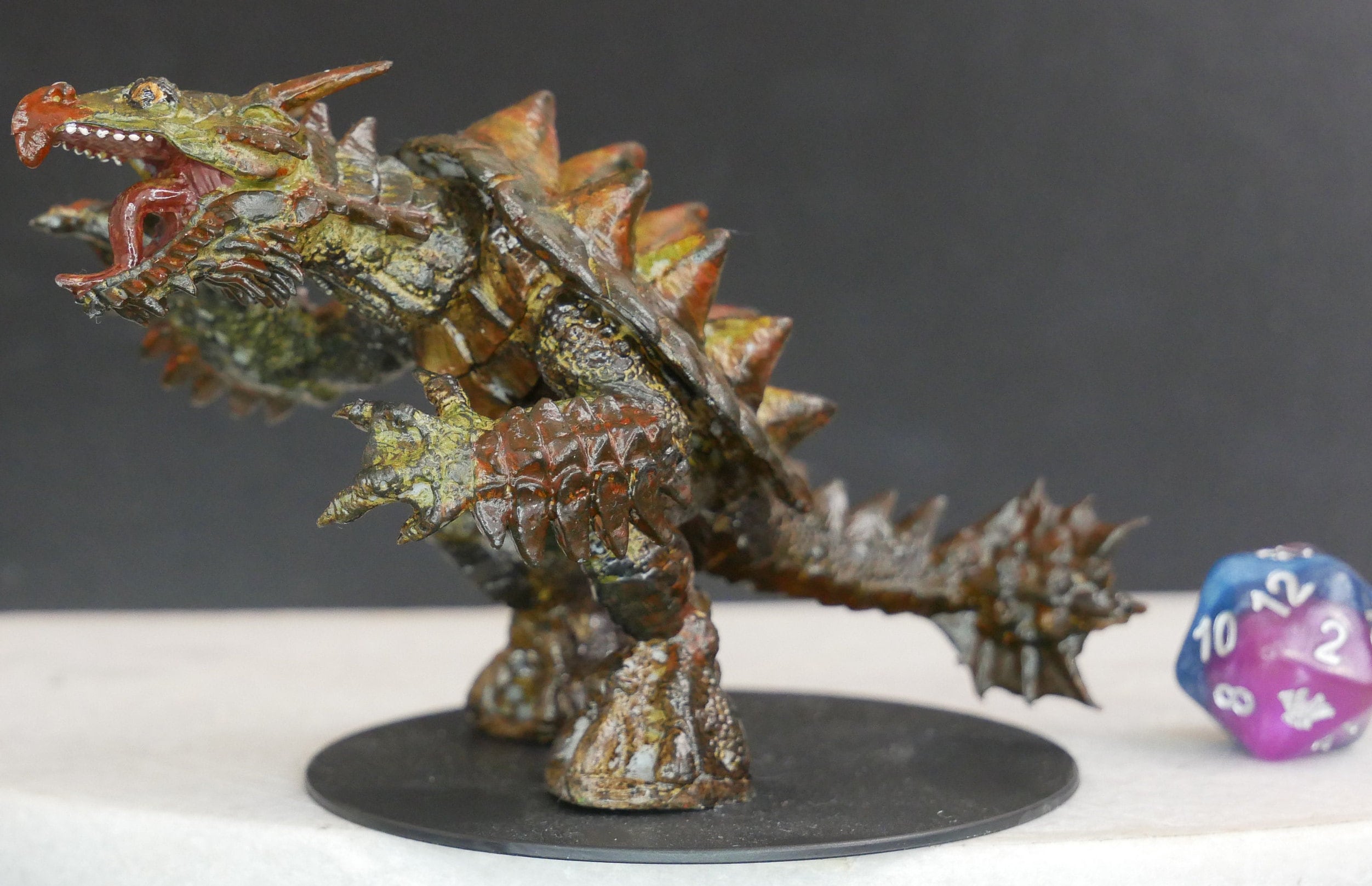 Custom-painted Radiated Dragon Turtle Miniature | TTRPG | Mini | DND ...