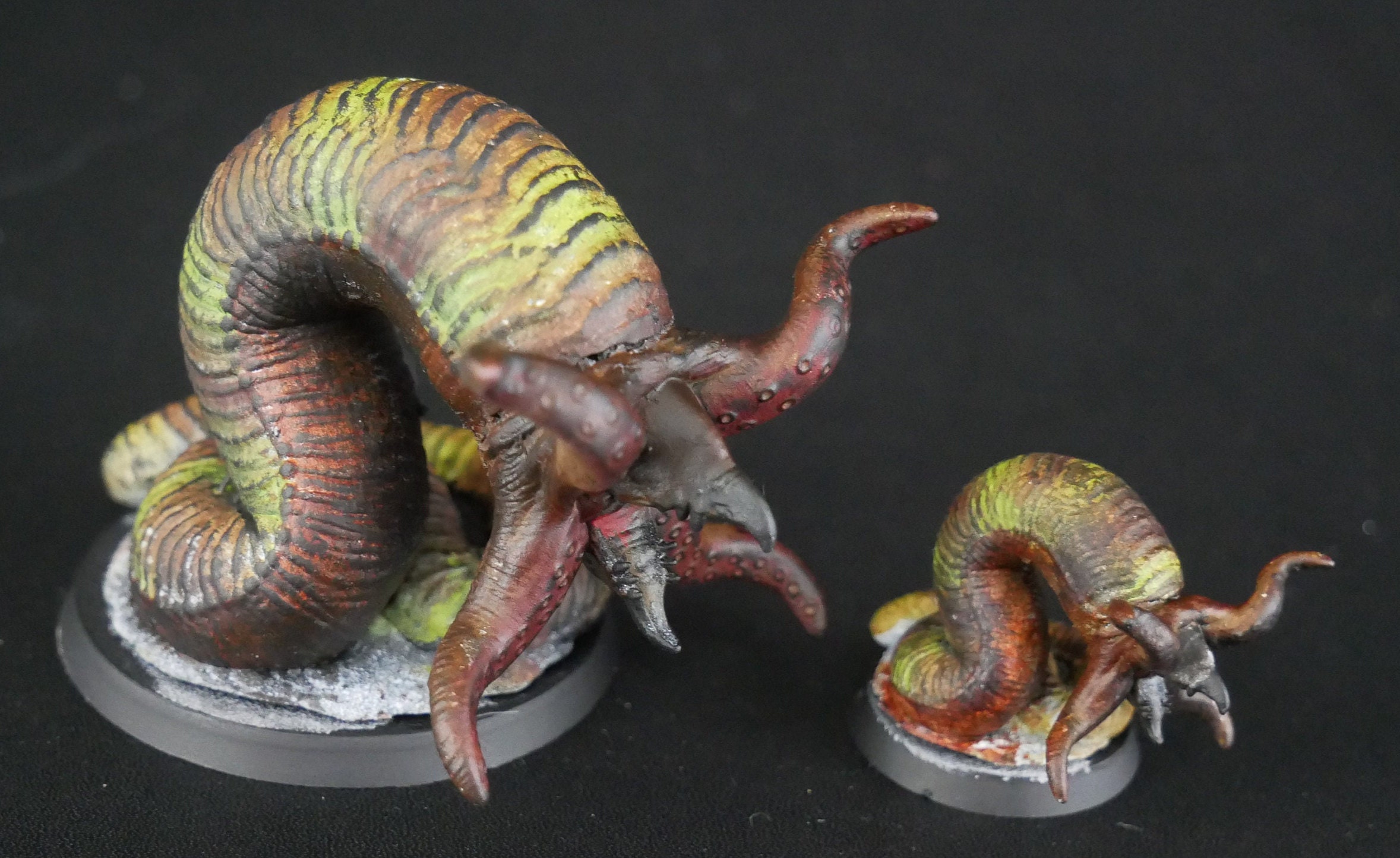 Hand painted Stealthy Grick Alpha and Grick miniatures (2) | TTRPG ...