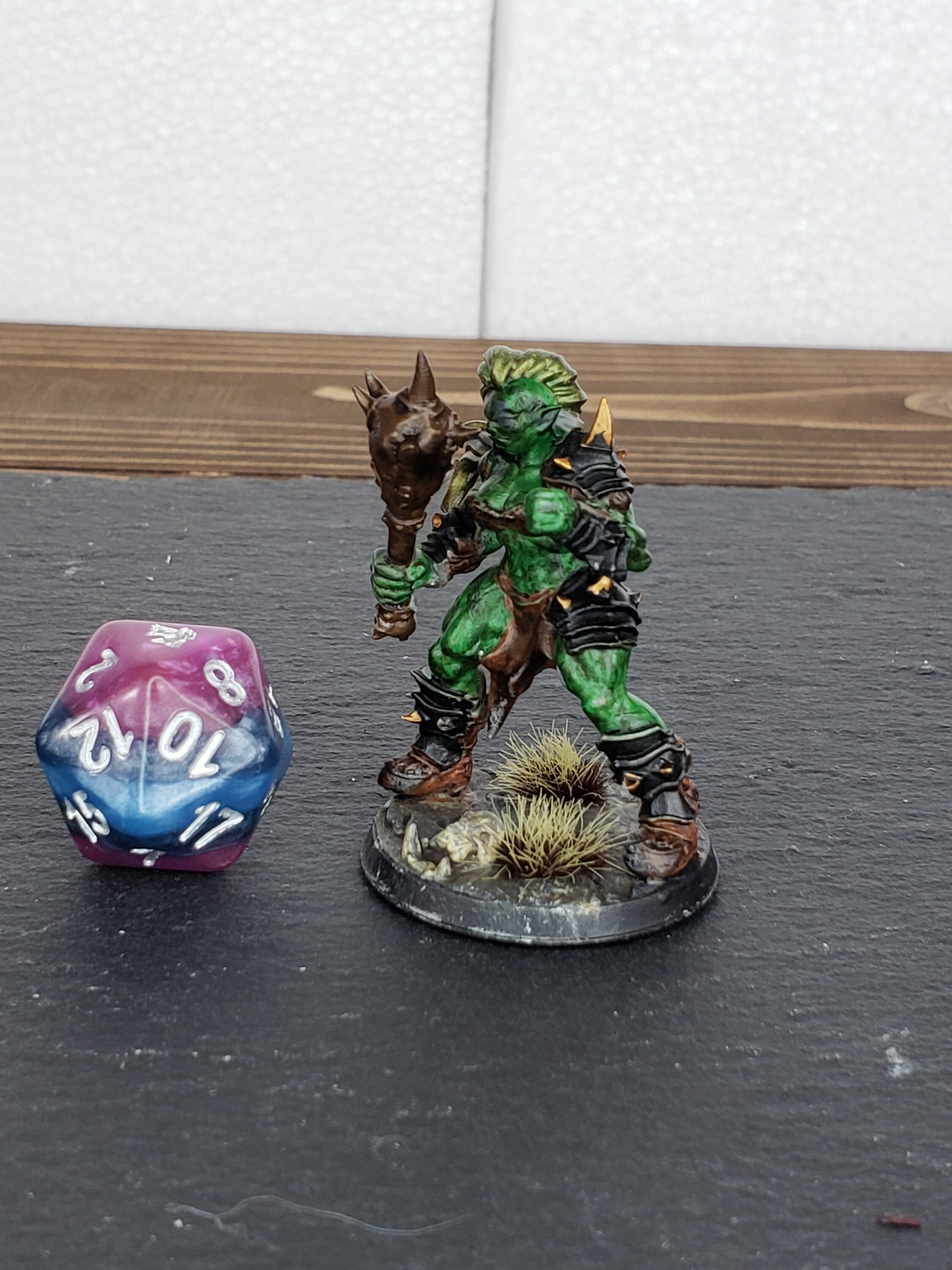 Hand-Painted Female Orc Warrior with Club Miniature | TTRPG | Mini ...