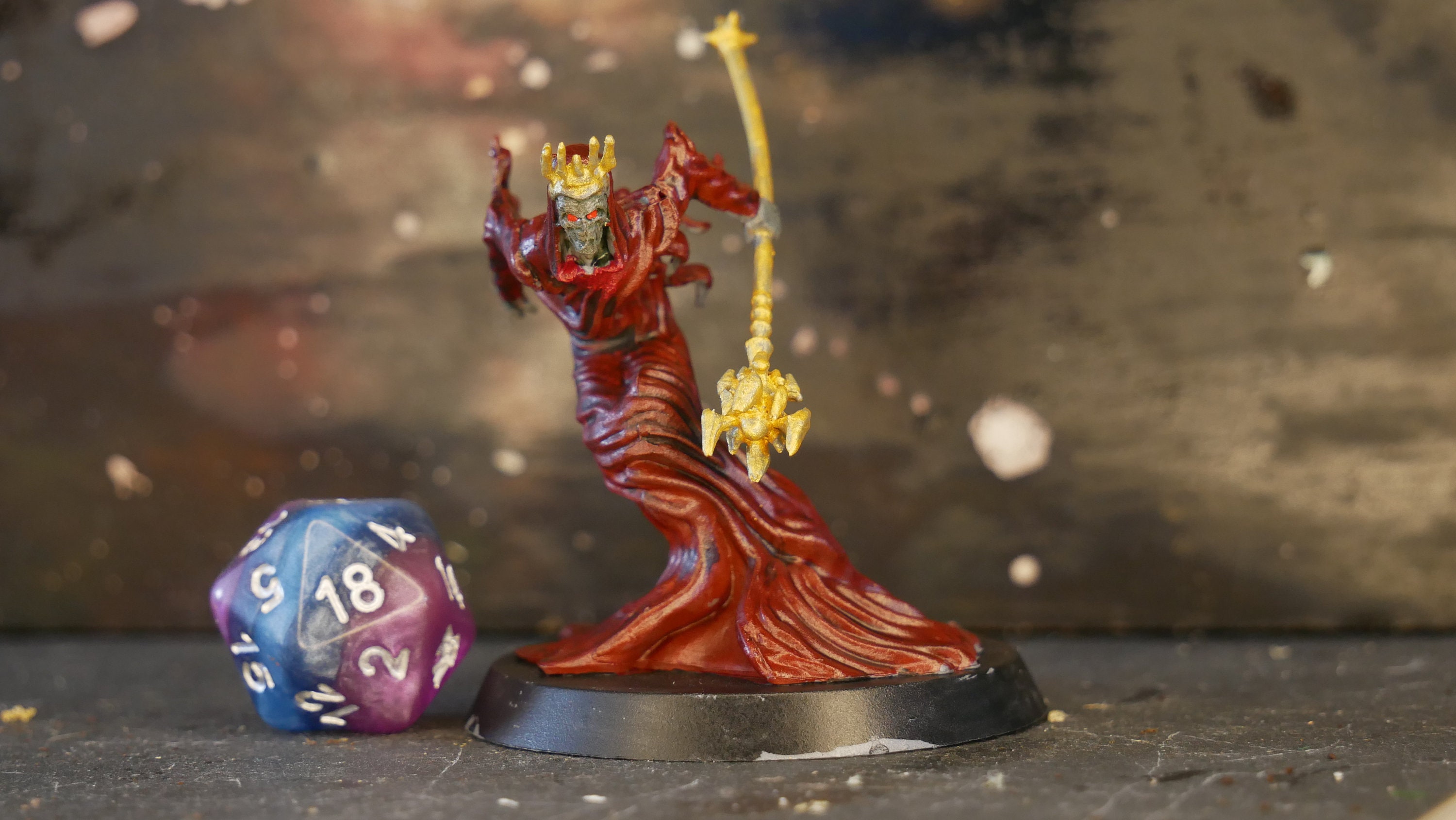 Hand-Painted Lich Miniature | TTRPG | Mini | DND | RPG — Hawksmoor's ...
