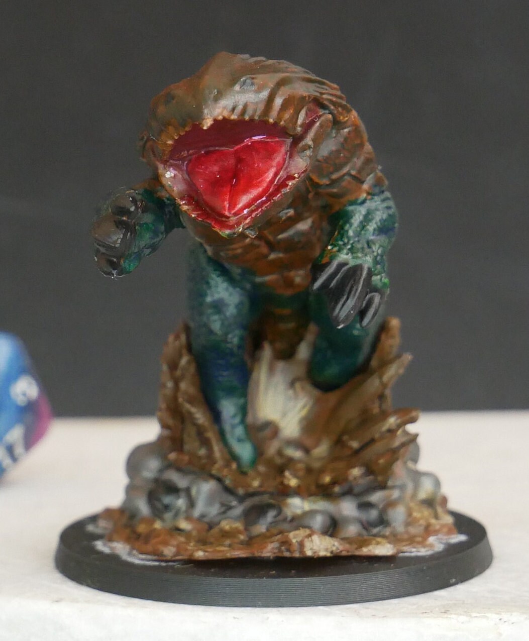 Custom-painted Relentless Bulette Miniature | TTRPG | Mini | DND | RPG ...