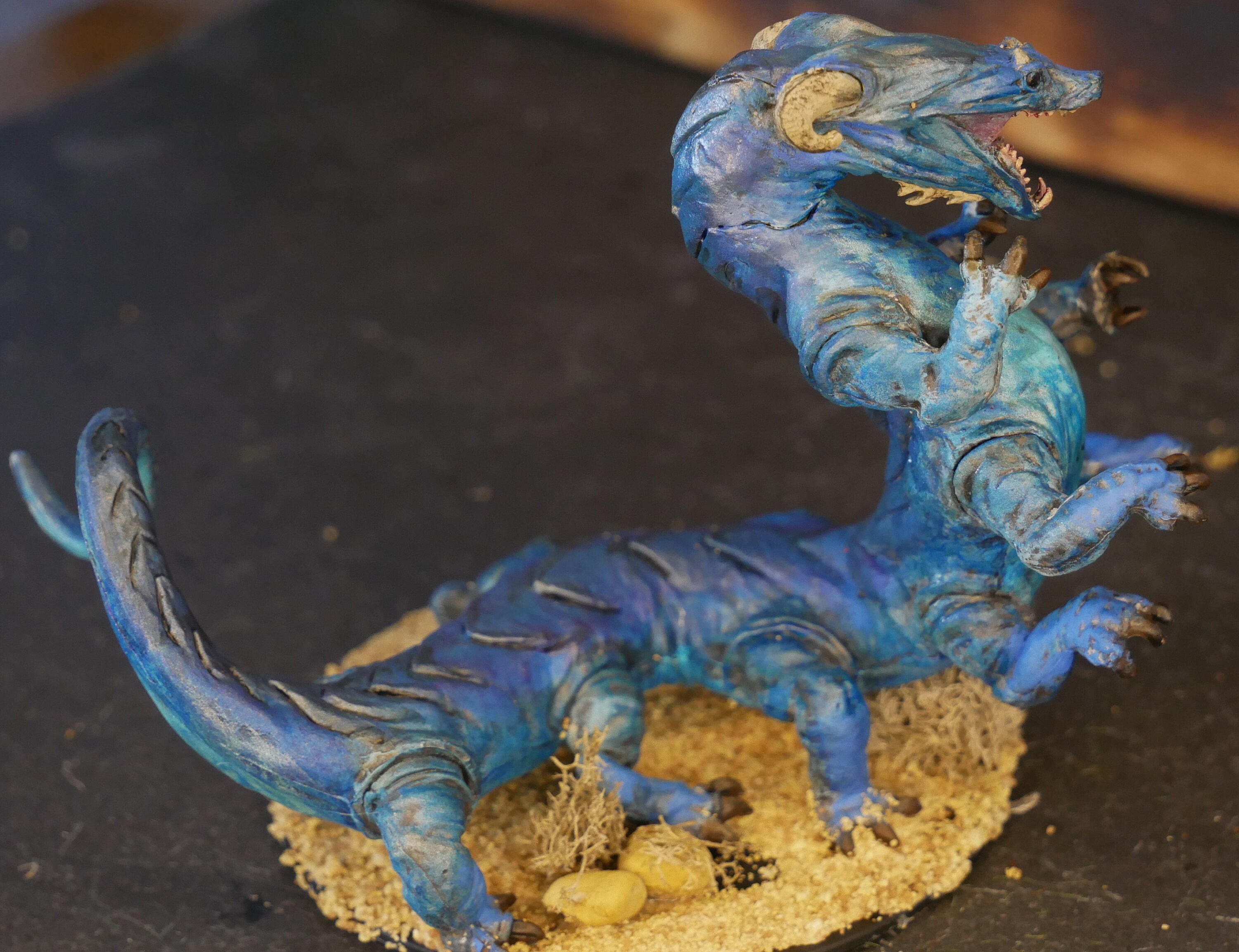 Custom-painted Belligerent Behir Miniature | TTRPG | Mini | DND | RPG ...