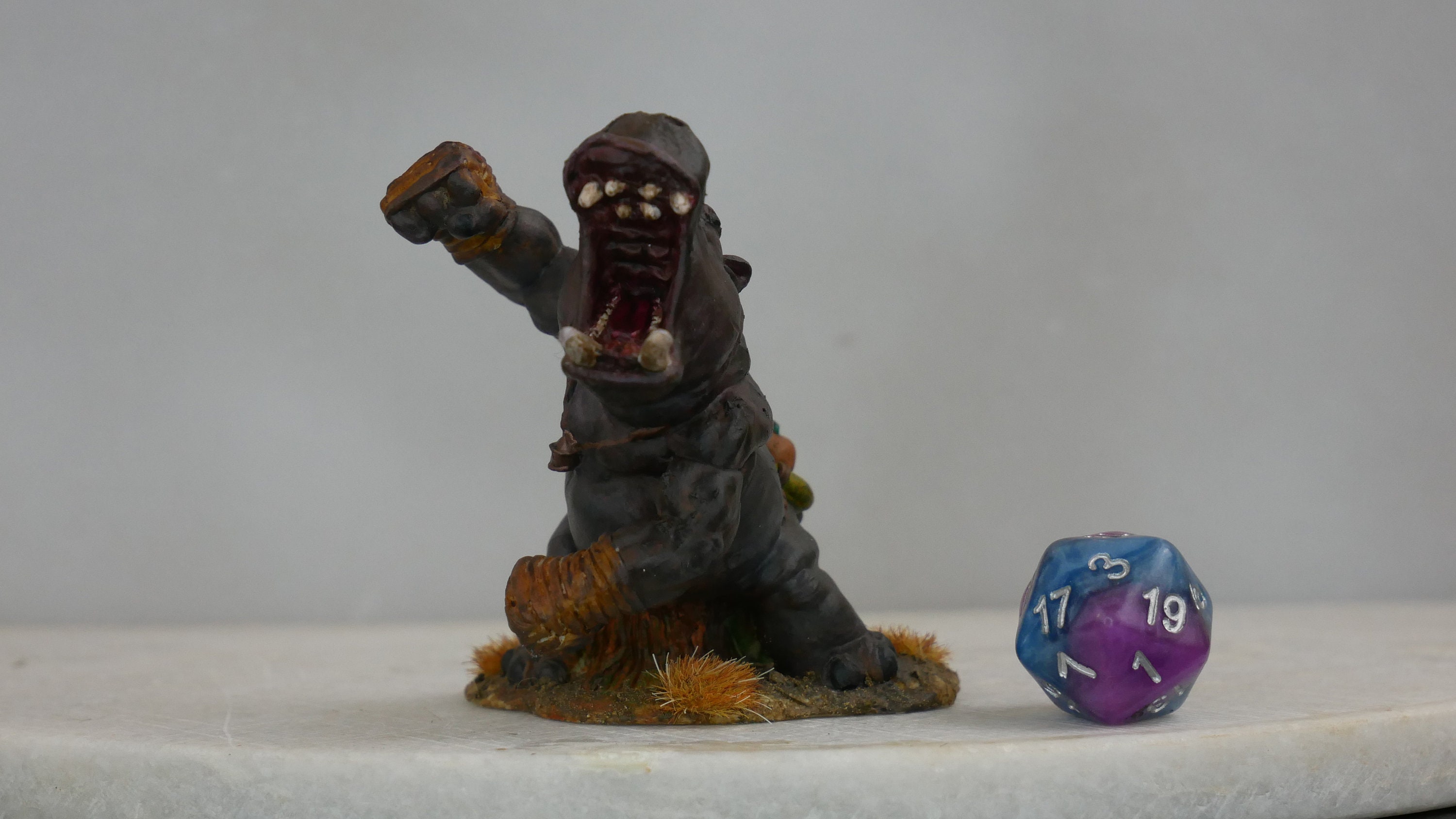 Hand painted Pugilistic Hippo Beastman miniature | TTRPG | RPG | DND ...