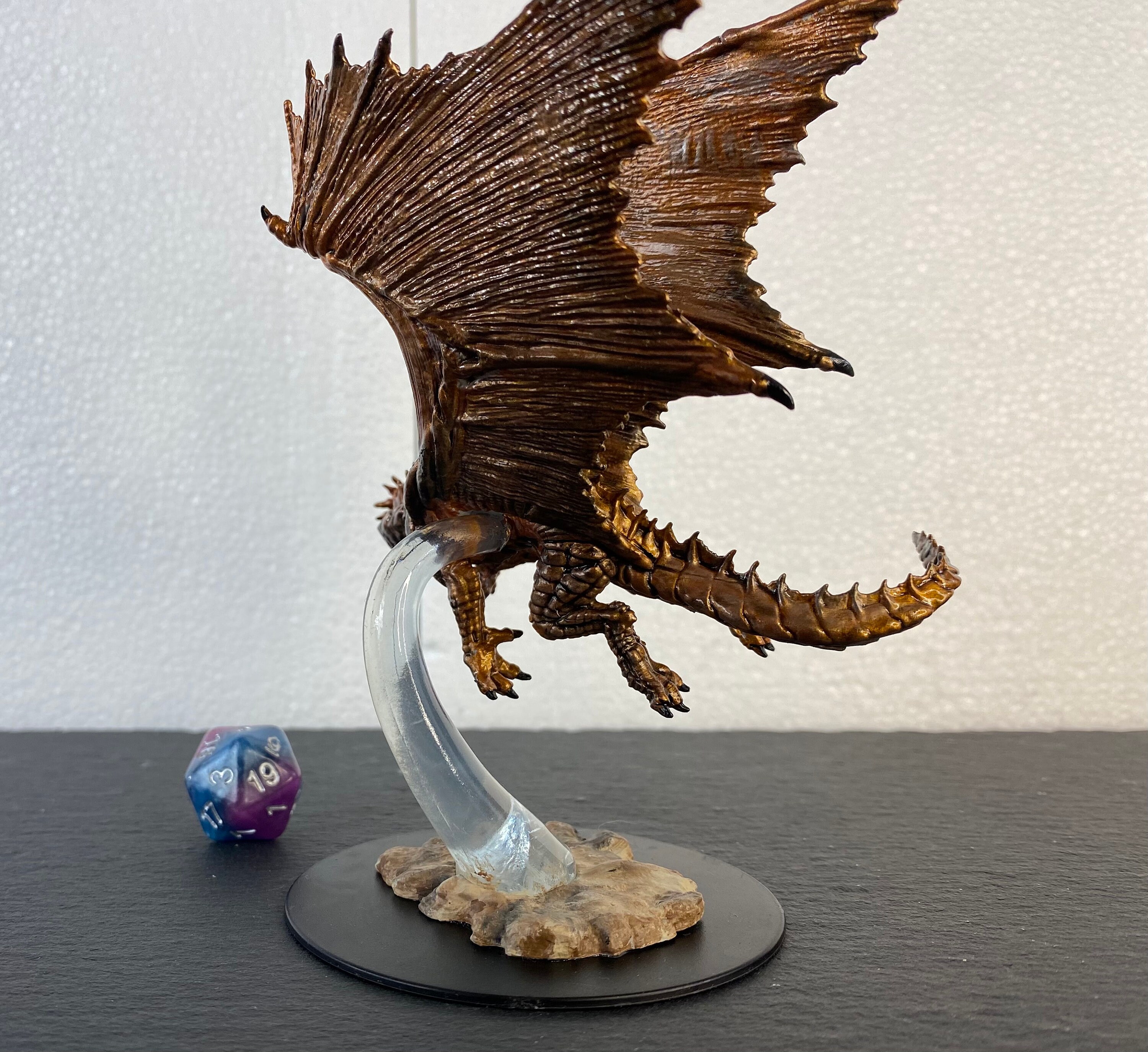 Hand-painted Young Brass Dragon Miniature | TTRPG | Mini | DND | RPG ...