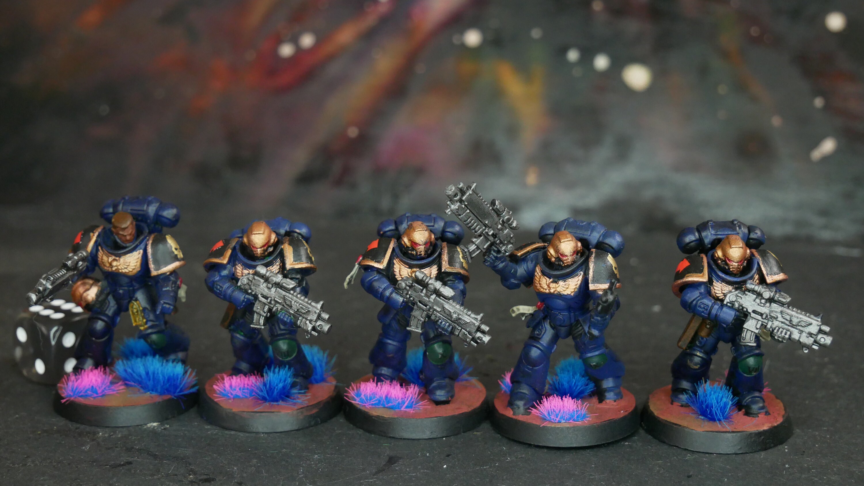 Custom Painted Primaris Space Marine Combat Patrol (Custom Chapter ...