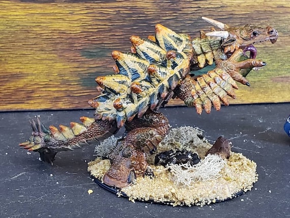 Custom-painted Radiated Dragon Turtle Miniature | TTRPG | Mini | DND ...