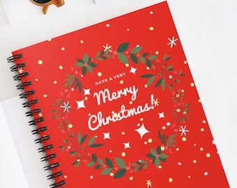Christmas Notebook - Etsy