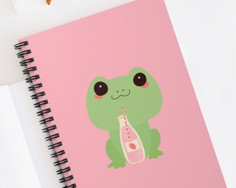 Kawaii Strawberry Milk Hardcover Journal Pink Japanese - Etsy