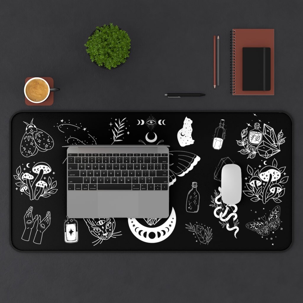 Dark Witchy Desk Mat Occult Mystical Magic Desk Mat Dark - Etsy