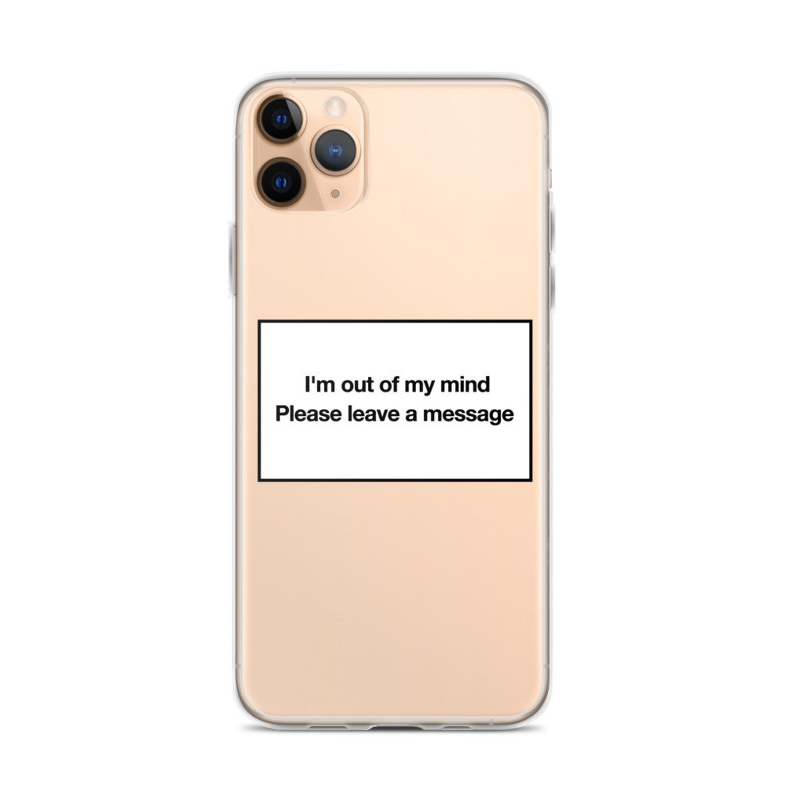I'm Out of My Mind Please Leave a Message iPhone Case | Aesthetic Quote ...