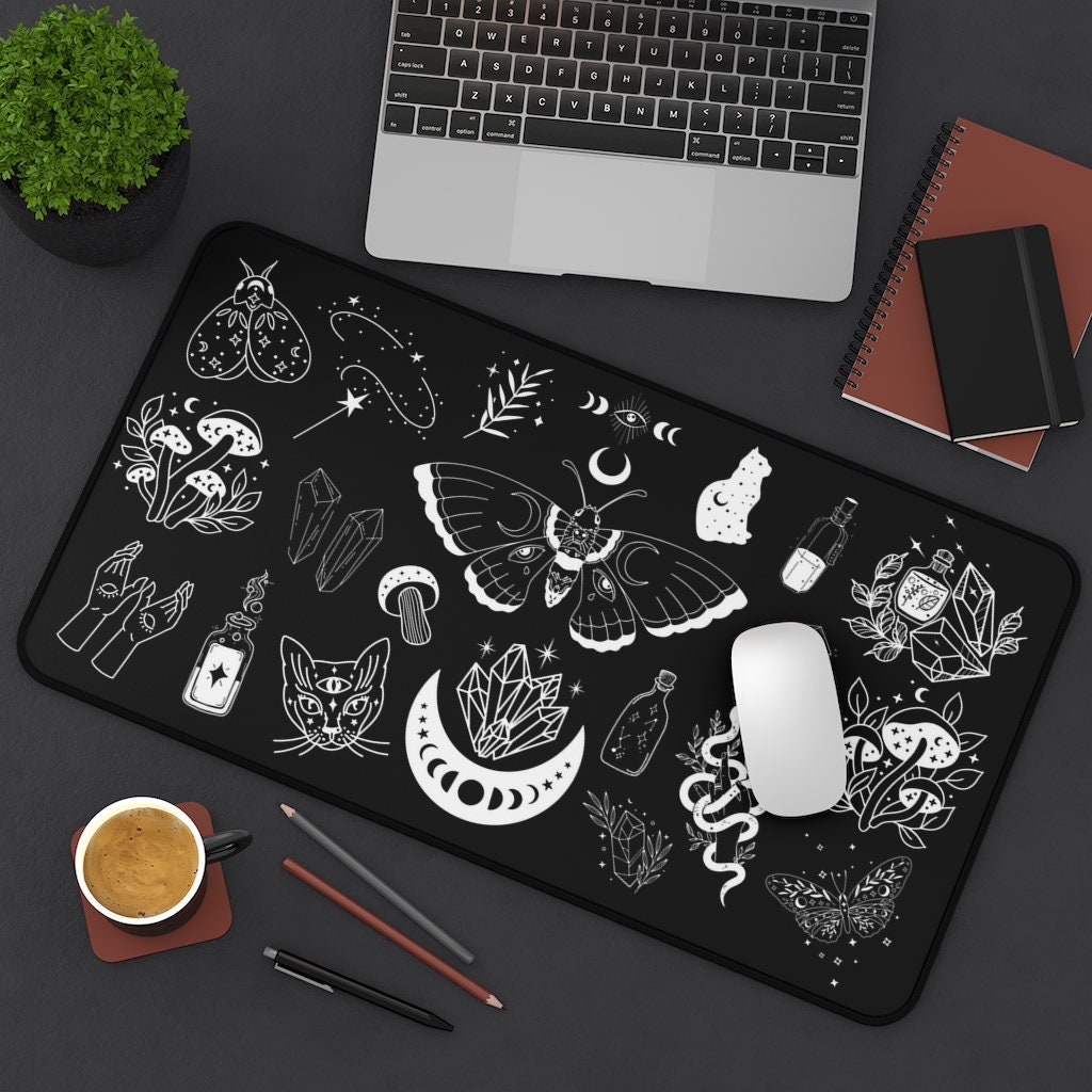 Dark Witchy Desk Mat Occult Mystical Magic Desk Mat Dark - Etsy