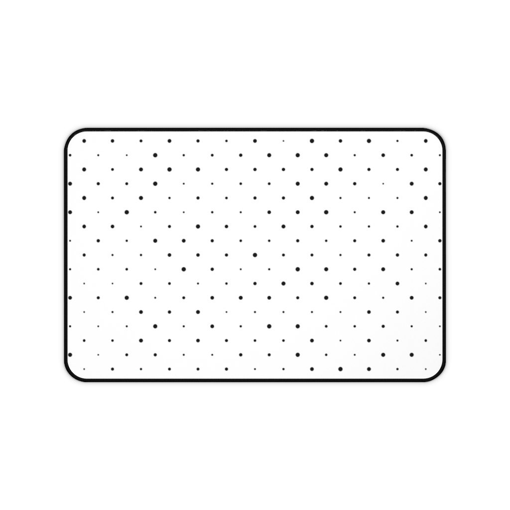 Polka Dot Desk Mat Modern Desk Accessory Large Bohemian | Etsy