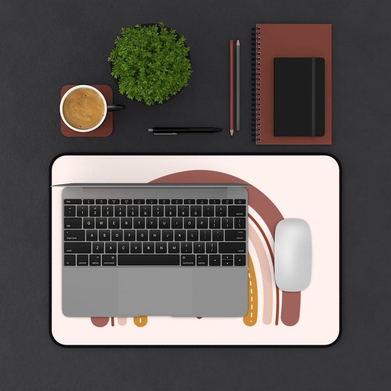 Boho Rainbow Desk Mat Aesthetic Bohemian Desk Mat Large - Etsy Australia