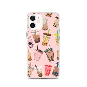 Boba Tea iPhone Case | Kawaii Aesthetic Bubble Milk Tea Phone Case ...