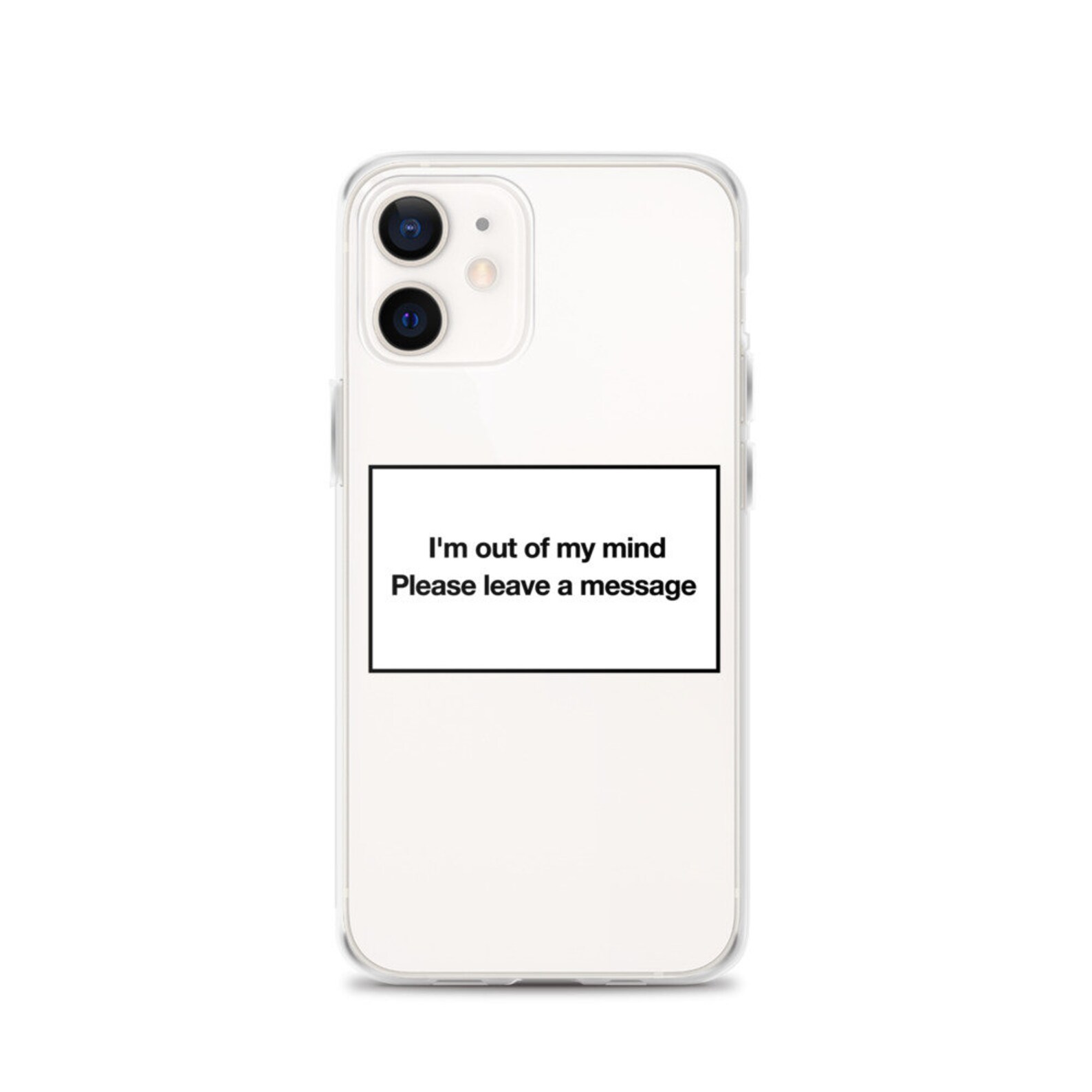 I'm Out of My Mind Please Leave a Message iPhone Case | Aesthetic Quote ...