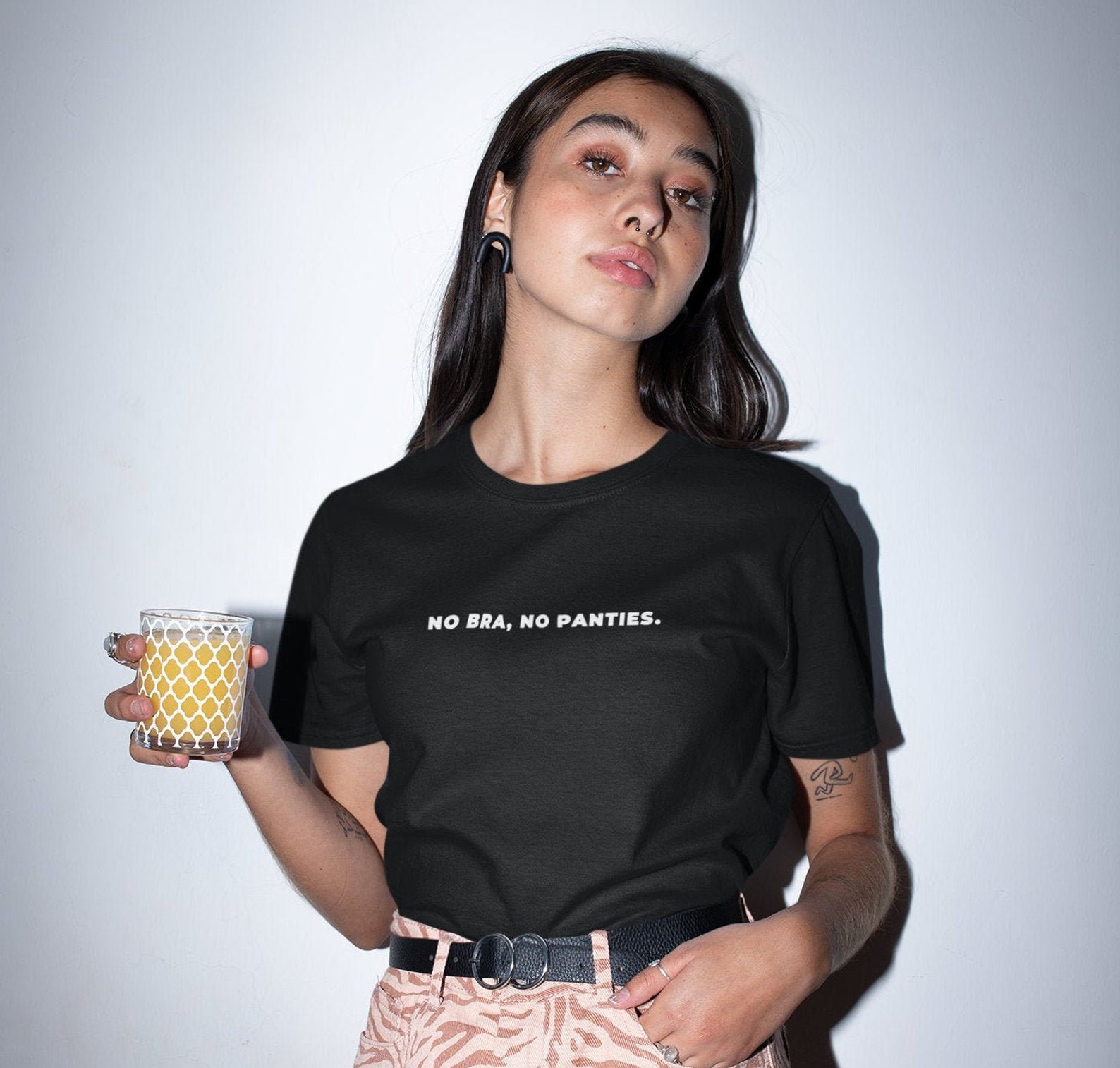 No Bra No Panties T Shirt No Bra Shirt No Bra No Panty Etsy