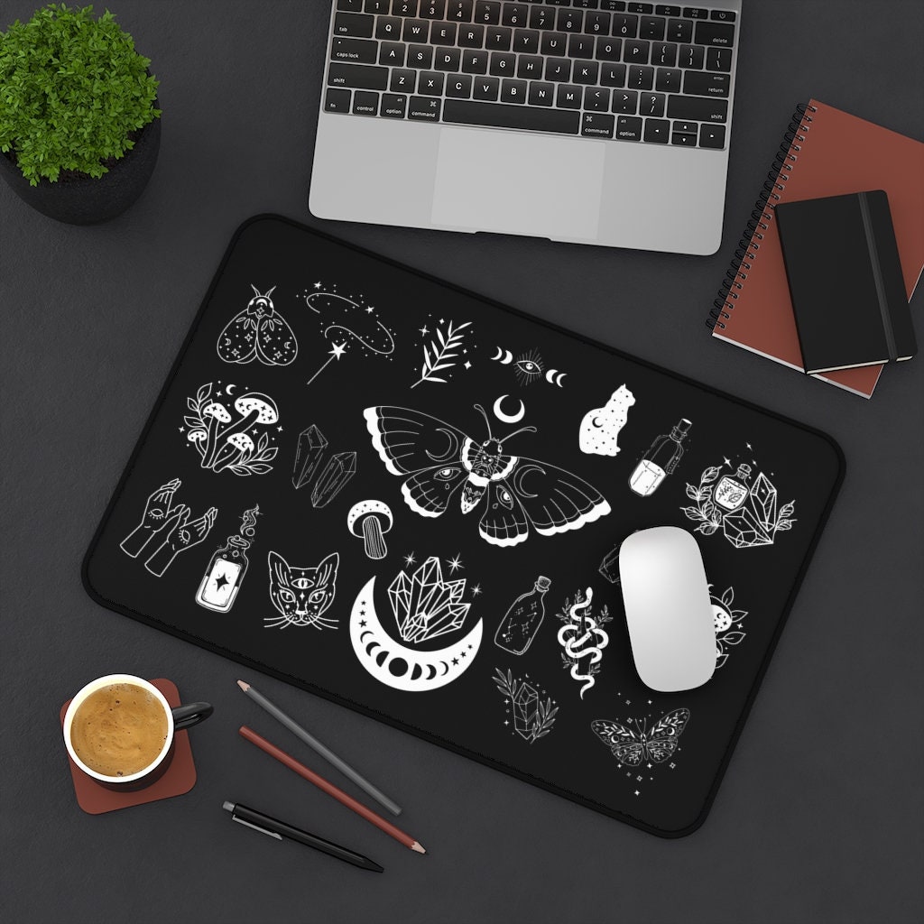 Dark Witchy Desk Mat Occult Mystical Magic Desk Mat Dark - Etsy