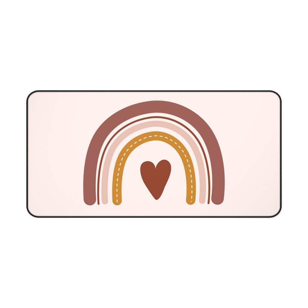 Boho Rainbow Desk Mat | Aesthetic Bohemian sold by ChaZhan | SKU ...