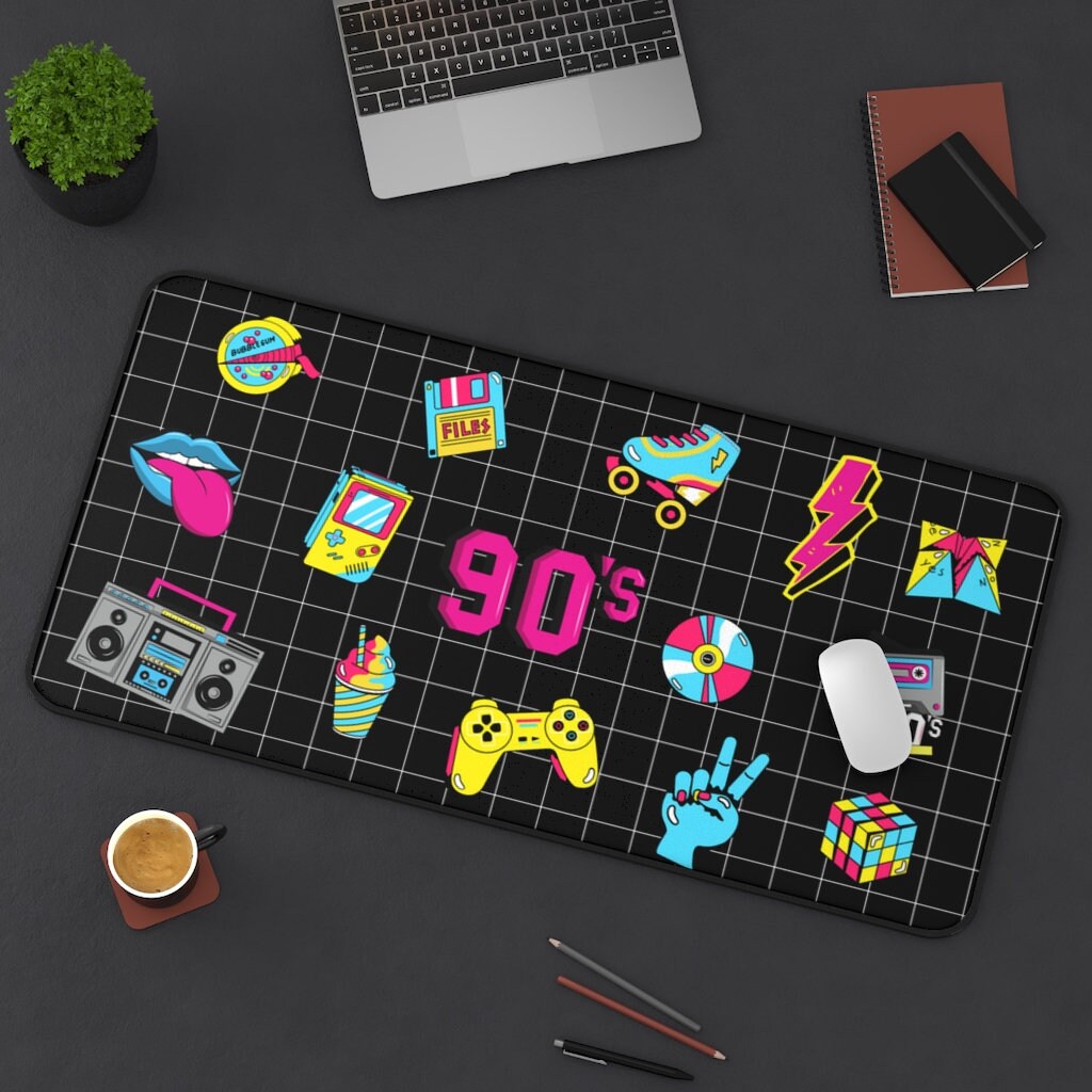 90s Nostalgia Desk Mat Retro Gamer Desk Mat XXL Retro 90s | Etsy