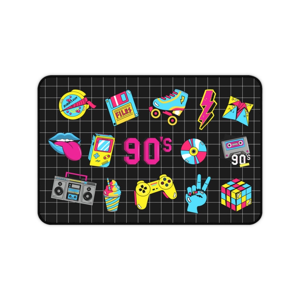 90s Nostalgia Desk Mat Retro Gamer Desk Mat XXL Retro 90s | Etsy