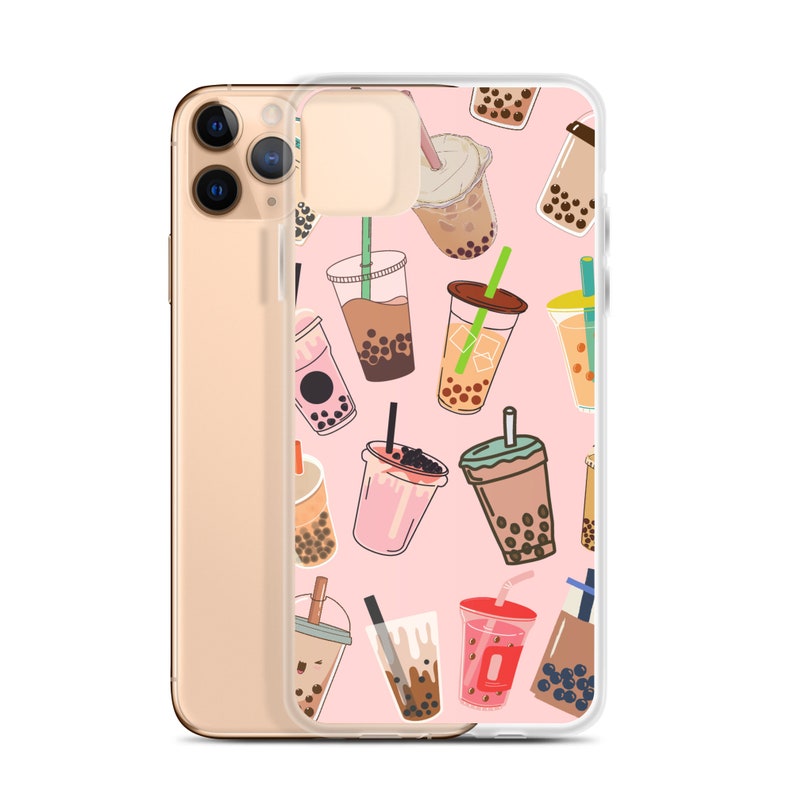 Boba Tea Iphone Case Kawaii Aesthetic Bubble Milk Tea Phone | Etsy