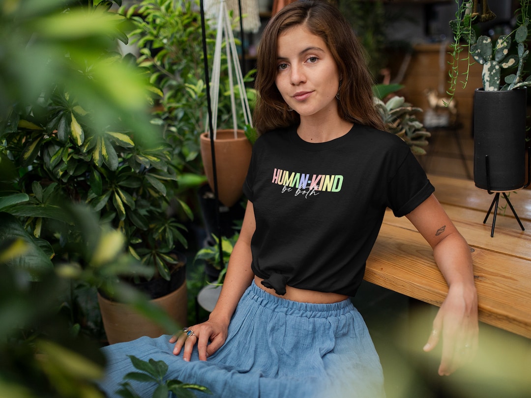 Human Kind Be Both T-shirt | Humankind Shirt | Rainbow Colors Kindness ...