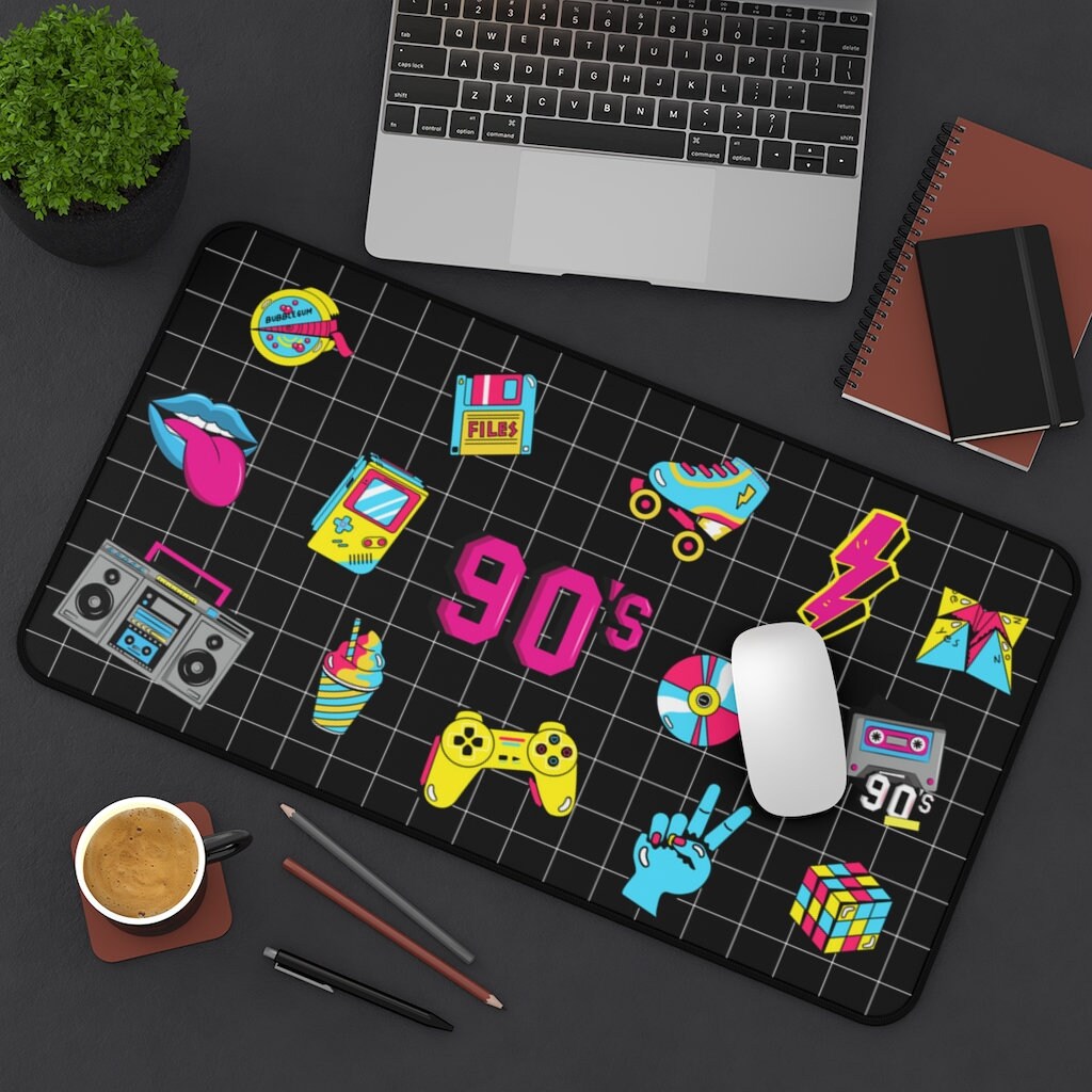90s Nostalgia Desk Mat Retro Gamer Desk Mat XXL Retro 90s | Etsy