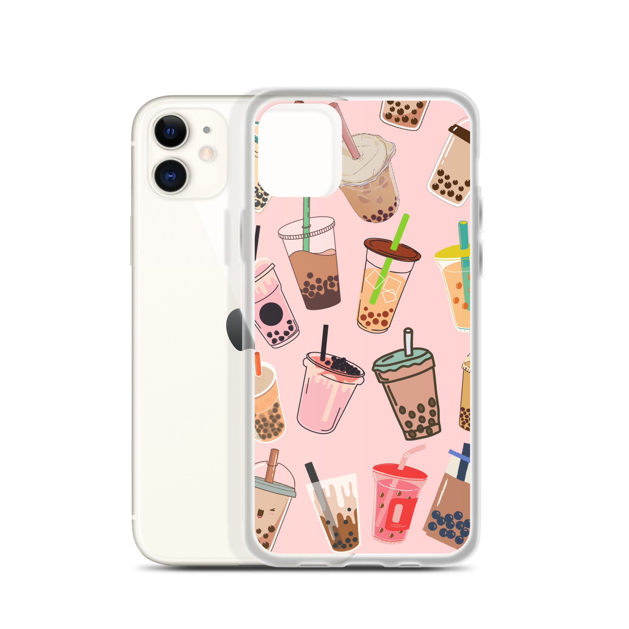 Boba Tea Iphone Case Kawaii Aesthetic Bubble Milk Tea Phone | Etsy