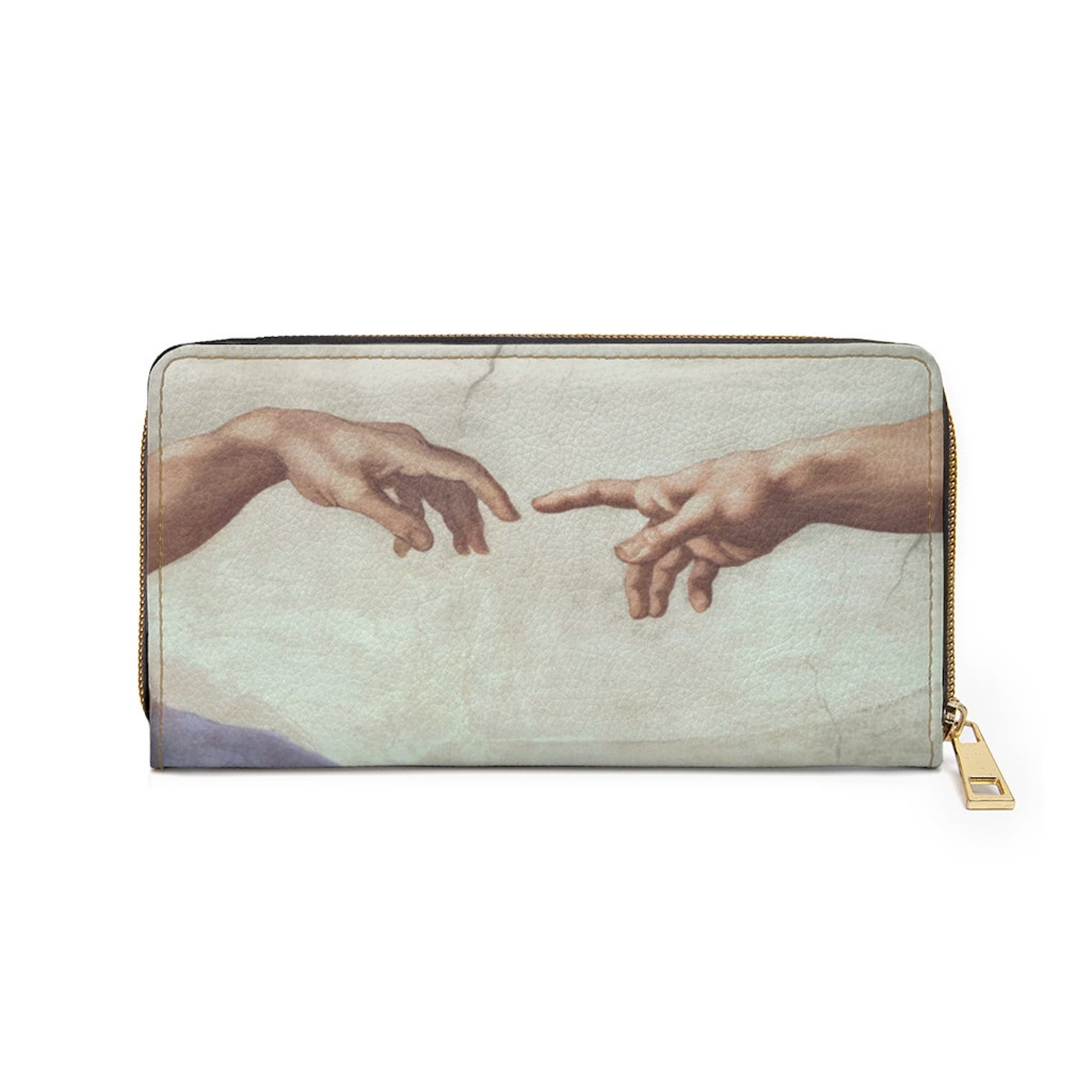 Creation of Adam Wallet Michelangelo Wallet Art Hoe Zipper - Etsy