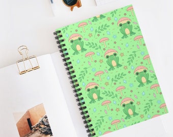 Moth Notebook Dark Academia Aesthetic Spiral Notebook | Etsy