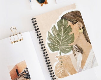 Moth Notebook Dark Academia Aesthetic Spiral Notebook | Etsy