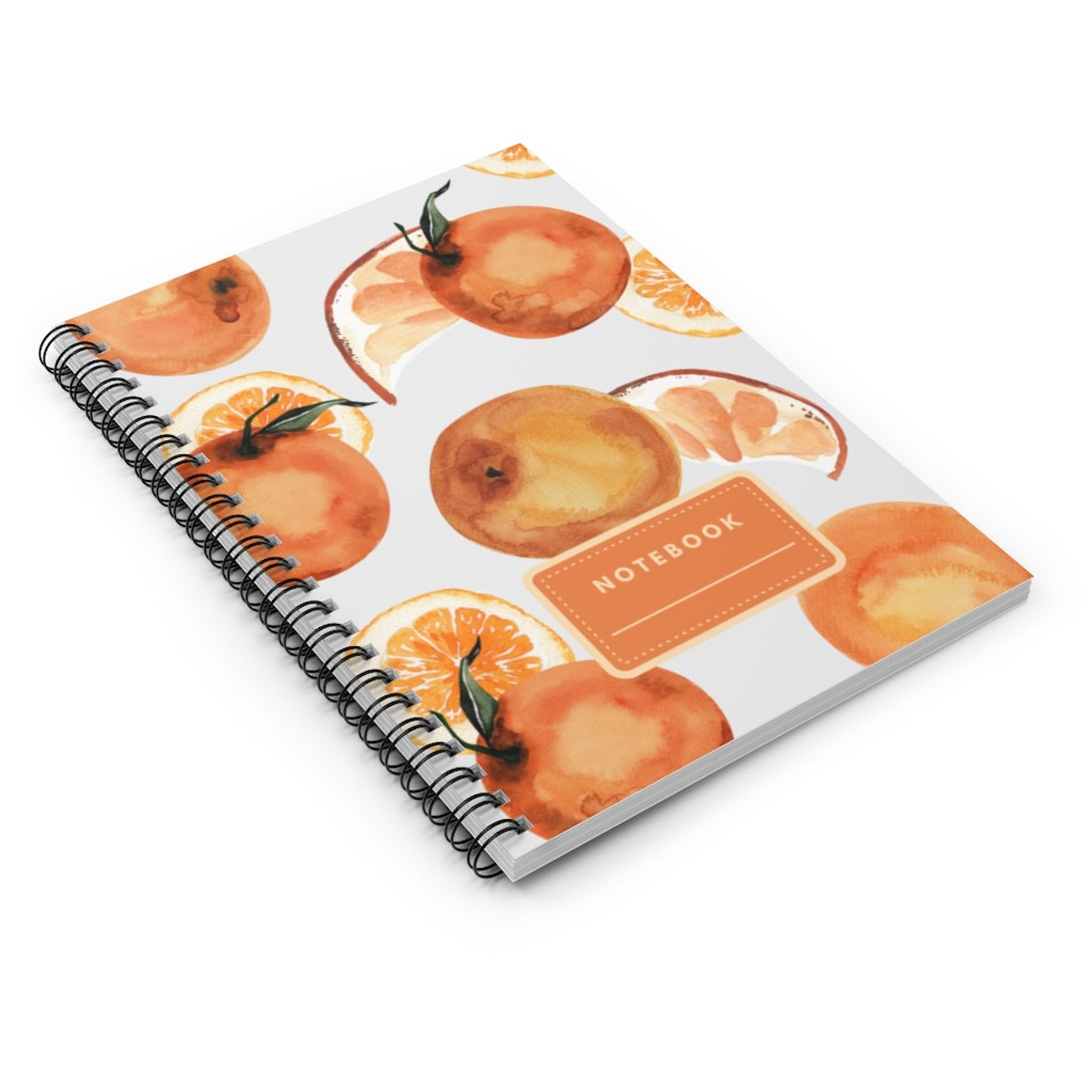 Orange Citrus Notebook Cute Orange Fruit Aesthetic Journal - Etsy